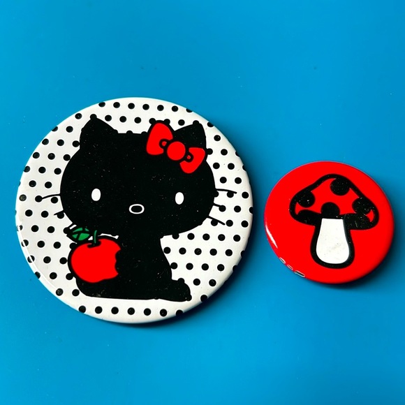 Sanrio | Jewelry | 209 Sanrio Metal Button Pin Badges Set | Poshmark